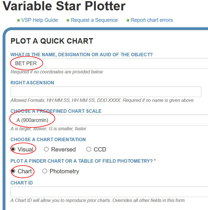 How to plot Algol chart for photometry | aavso.org