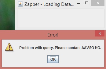 Zapper login fail | aavso.org